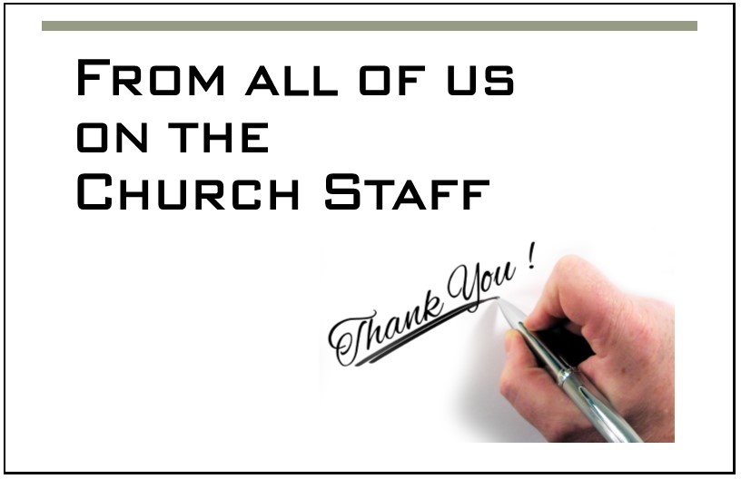 Ministry Thank You Cards