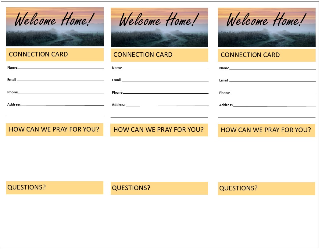 Church Connection Cards | Effective Church Communications Church Connection Cards | Effective Church Communications