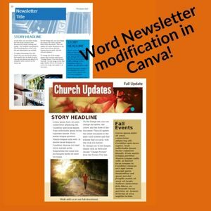 Canva—a GREAT way to edit MS Word Newsletter Templates! | Effective ...